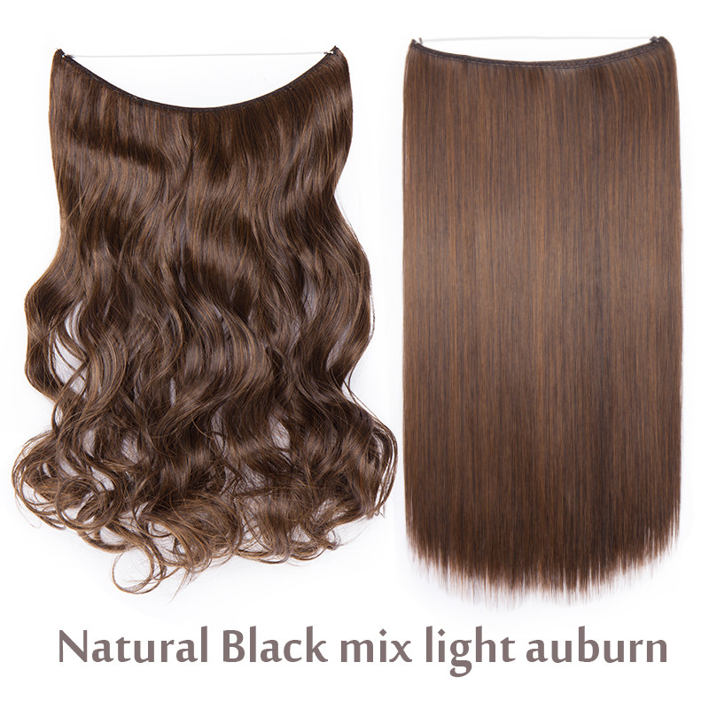 Mega Thick Hidden Band Secret Wire In Wavy Hair Extensions Hair Piece ...