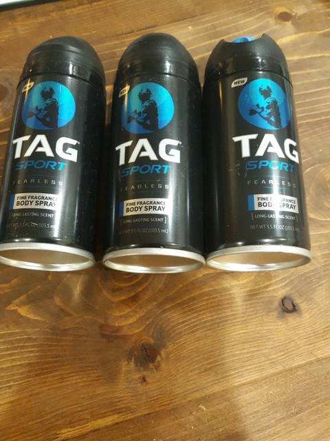 8pk TAG Sport Fearless Fine Fragrance Body Spray Long Lasting Scent 3 ...