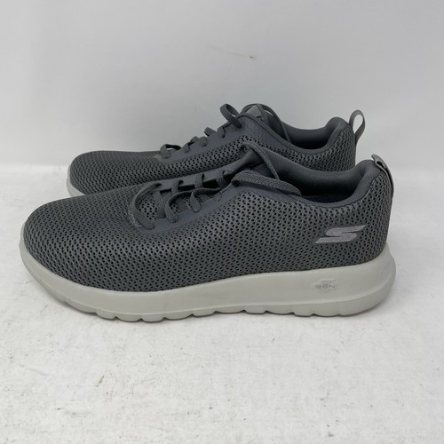 Skechers Goga Max Wide Fit Gray Lace Up Men's Size 9.5WW | eBay