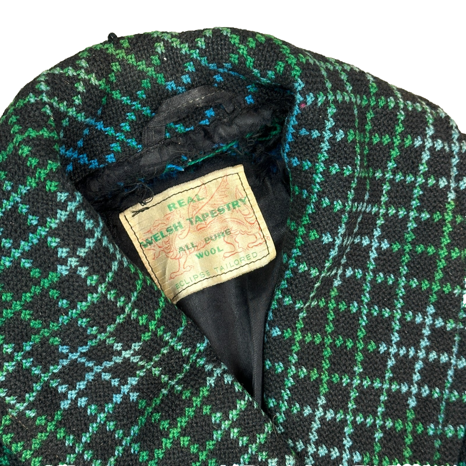 Real Welsh Tapestry 100% Pure Wool Womens Double Breasted Overcoat ...