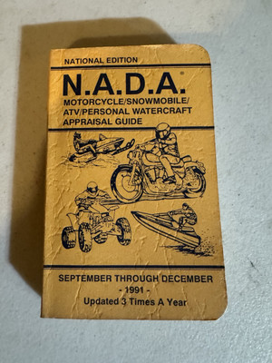 1991 nada motorcycle/motorcycle/atv/personal watercraft appraisal guide ...