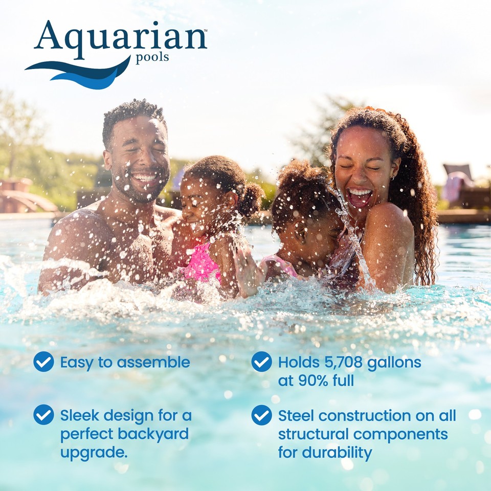 Aquarian Khaki Venetian 15ft x 52in Complete Above Ground Swimming Pool Package 842372161404| eBay