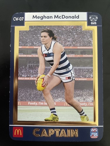 AFL Teamcoach 2023 Macca’s Captain Card Meghan McDonald Geelong Gold ...
