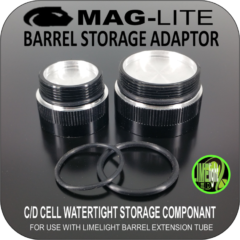 MAGLITE UPGRADE MOD CONVERSION BARREL EXTENSION COMPARTMENT ADAPTOR C/D ...