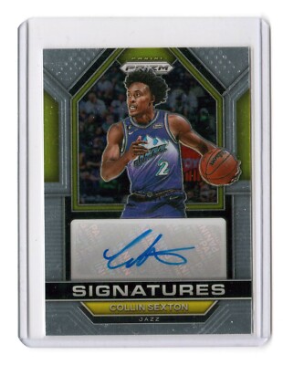 Collin Sexton 2022-23 Panini Prizm Signatures Auto Utah Jazz | eBay