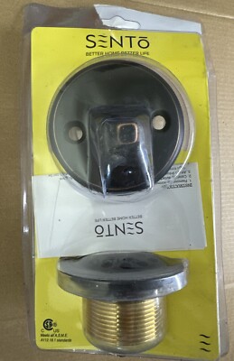 SENTO Bronze Trip Lever Bathtub Drain Overflow Faceplate Kit Oil-rubbed ...