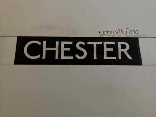 National Dec9 Vintage Linen Destination Bus Blind 27" - Chester | eBay UK