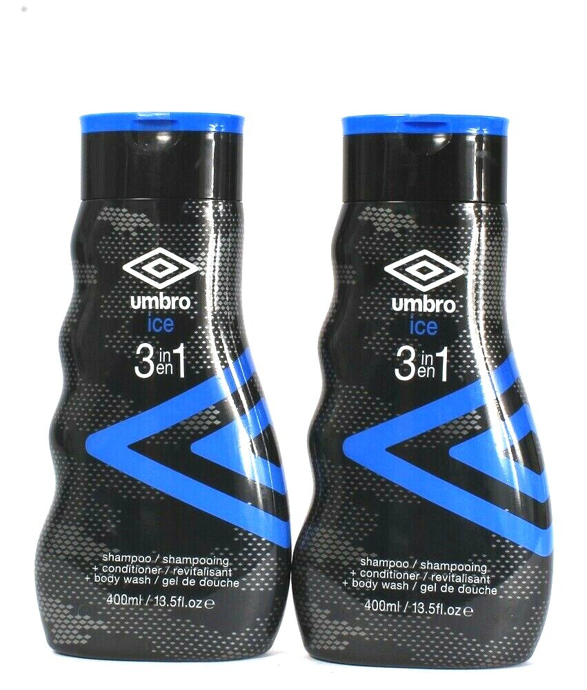2 Bottles Umbro 13.5 Oz Ice 3 In 1 Shampoo Conditioner Body Wash | eBay