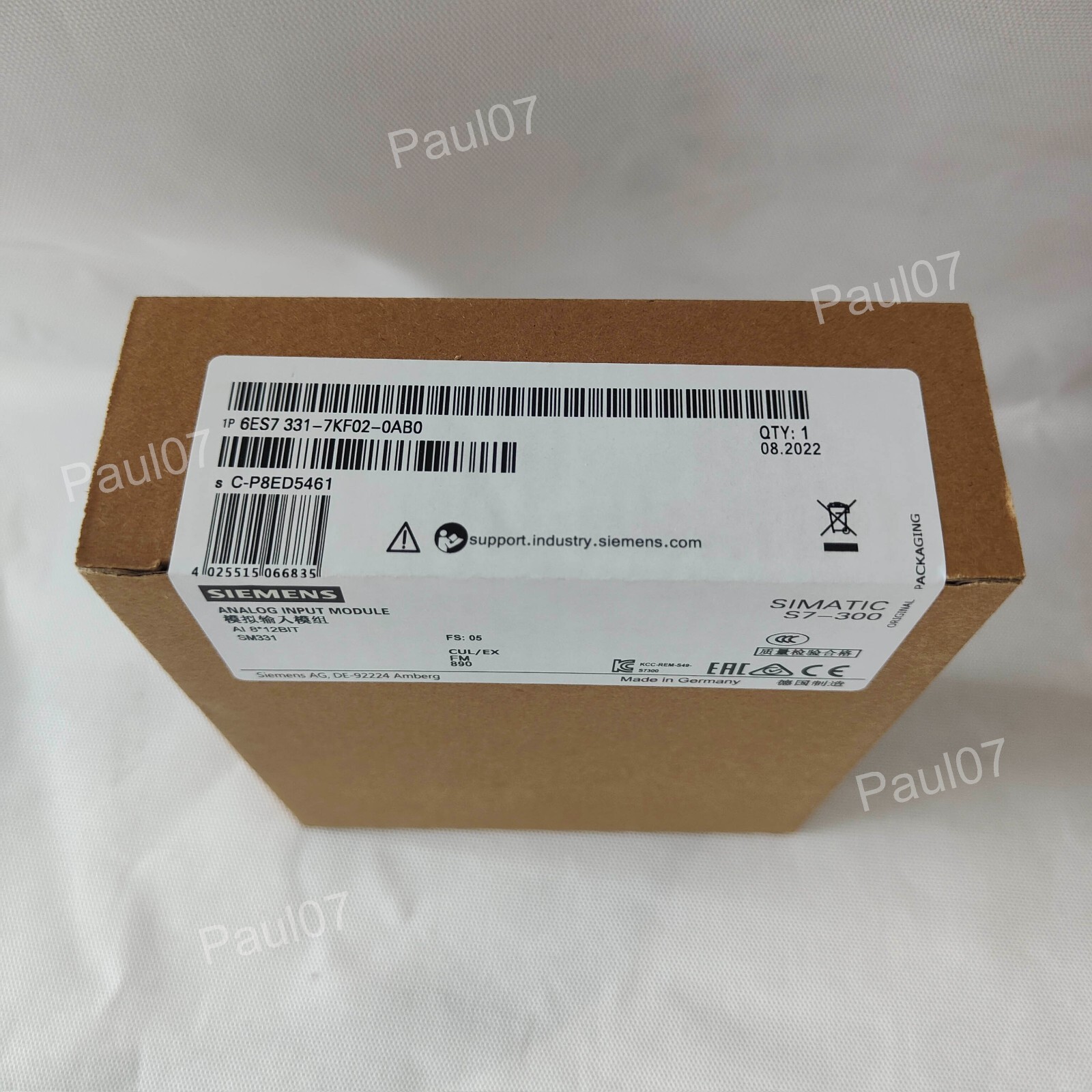 NEW! Siemens 6ES7331-1KF02-0AB0 6ES7 331-1KF02-0AB0 S7-300 Analog input ...