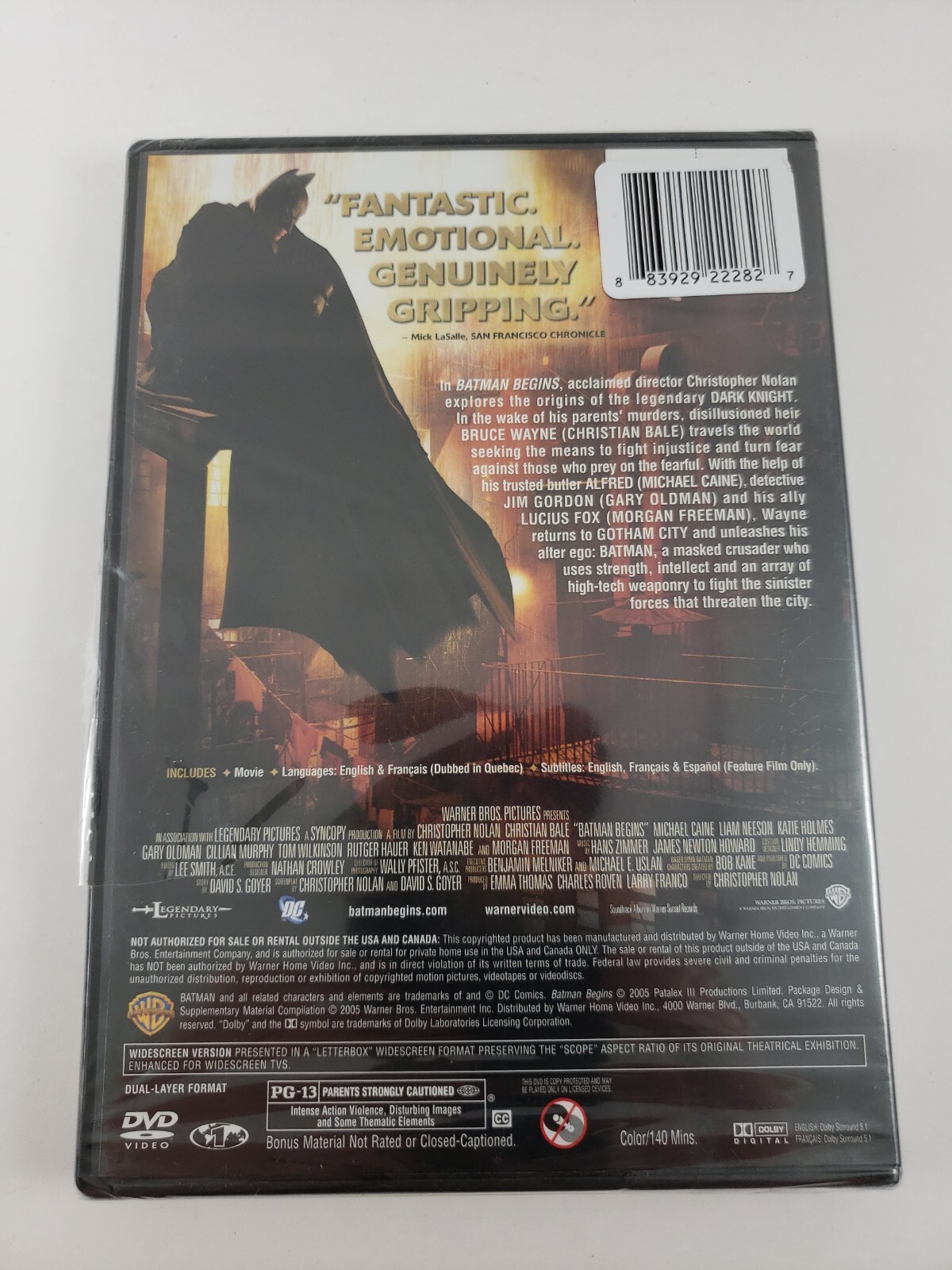 BATMAN BEGINS DVD: Sealed, Widescreen Edition | eBay
