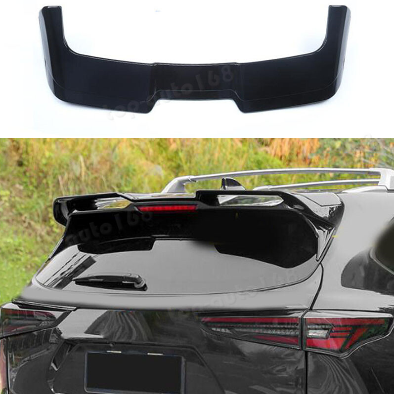 ABS Glossy Black Rear Window Roof Spoiler Wing For Toyota Highlander ...