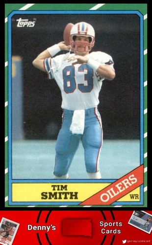 1986 Topps #355 Tim Smith Houston Oilers Football Card | eBay