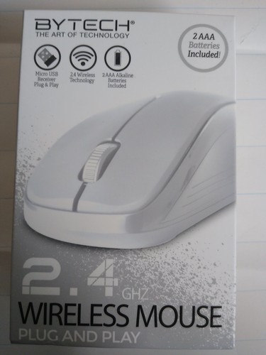 ByTech 2.4 GHZ Wireless Mouse Plug And Play White | eBay