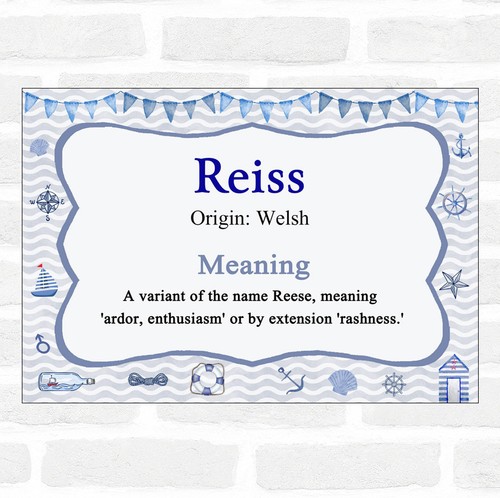 Reiss Name bedeutet nautisches Zertifikat | eBay