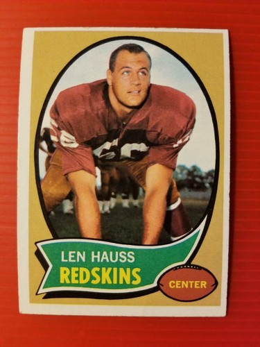 VINTAGE LEN HAUSS #124 WASHINGTON REDSKINS - GEORGIA BULLDOGS - 1970 ...