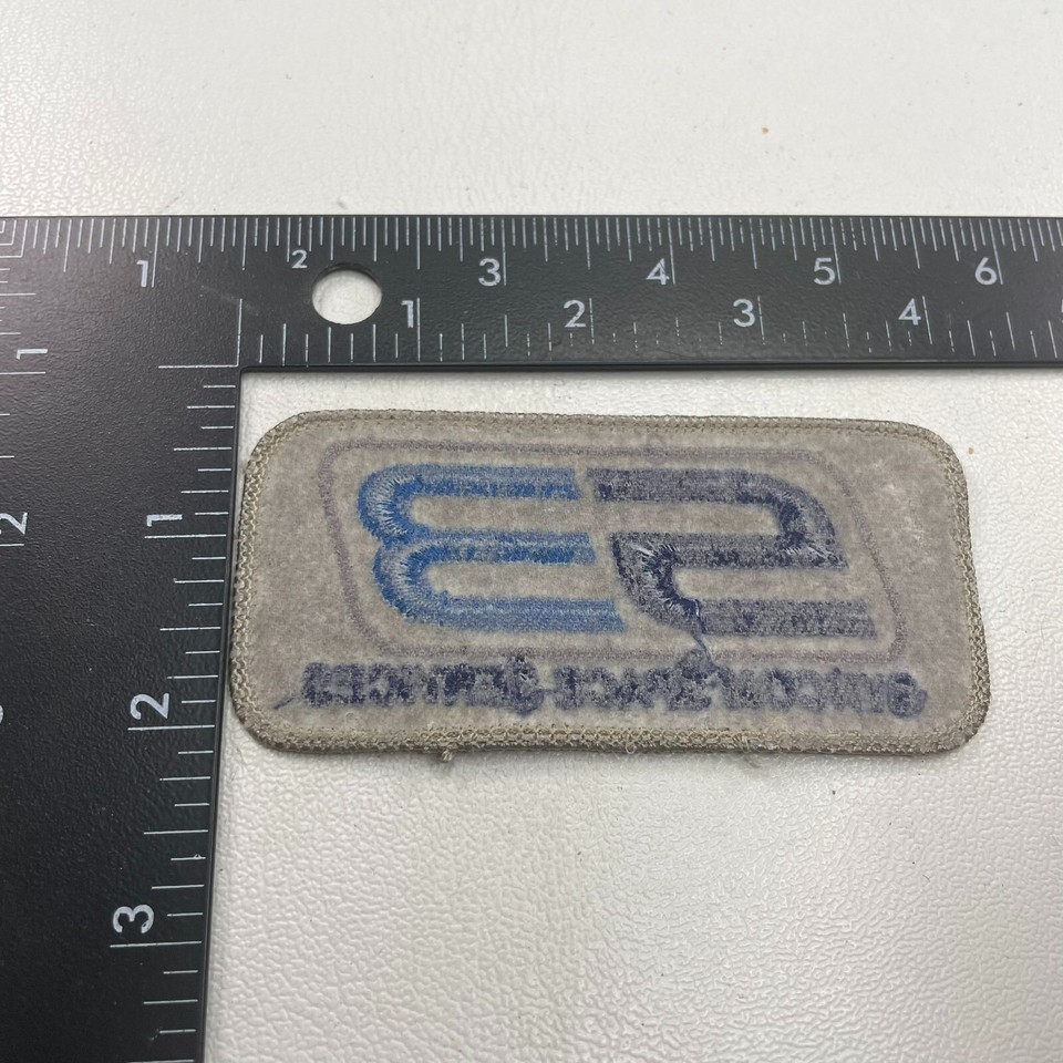VINTAGE c 1990s S3 SYNCOM SPACE SERVICES Ad Patch (NASA Rocket Testing ...