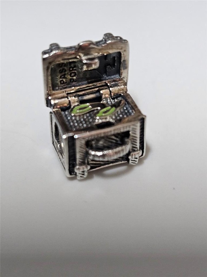 New Chamilia STEAMER TRUNK - Sterling 925 Locket Charm Bead 2010-3237 ...