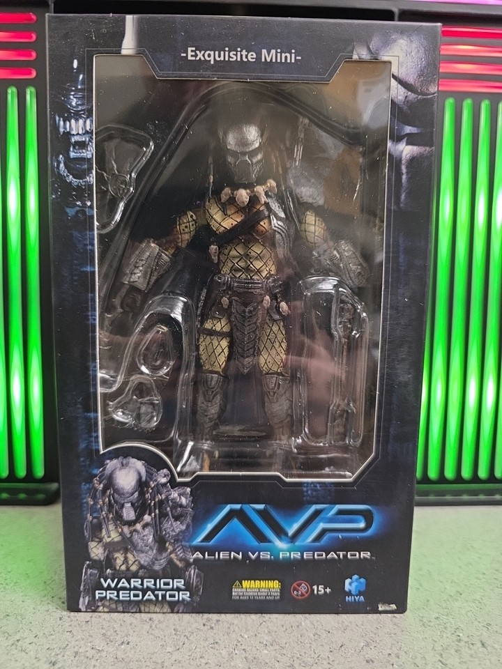 Hiya Toys Exquisite Mini AVP WARRIOR PREDATOR 4”Action Figure 1:18 ...
