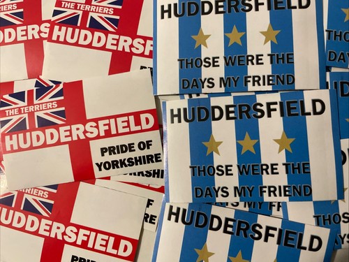24 x Huddersfield Town AFC Stickers - Flag Scarf Shirt Badge Print ...