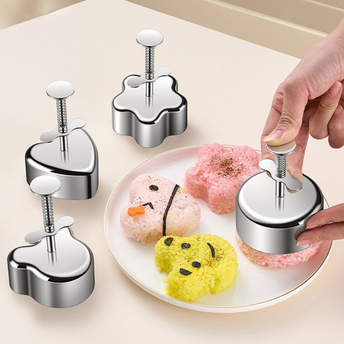 Onigiri Press Mold Non-stick Stainless Steel Rice Molds Maker Kitchen ...