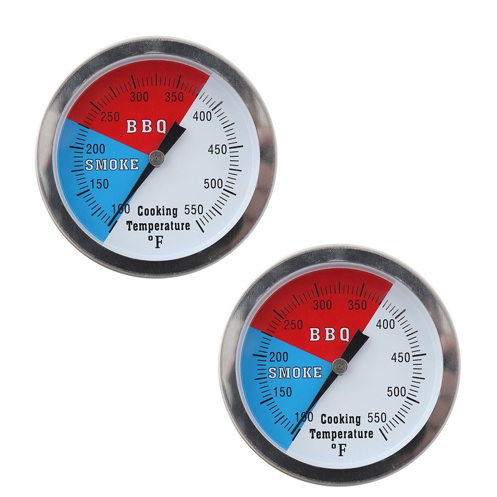 Reliable Performance Stainless Steel Thermometer for BBQ Smoker Grill 2 ...