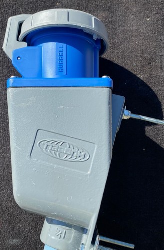 Hubbell 460R9W Pin & Sleeve Receptacle And Box BB60N 3Pole 4Wire 60A ...