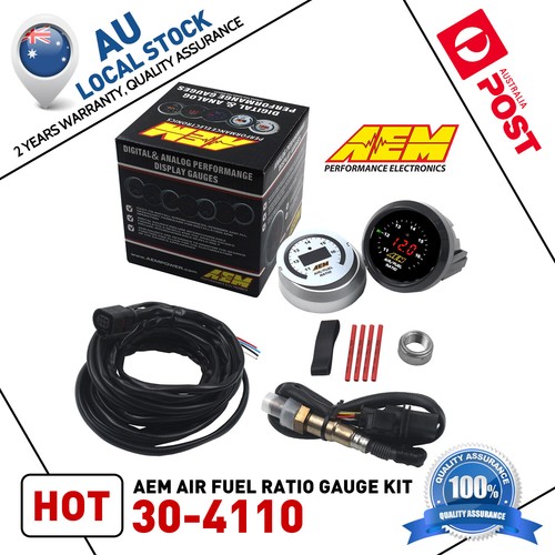 AEM Gauge Wideband UEGO Digital Air/Fuel Ratio Lean/Rich 52mm (30-4110 ...