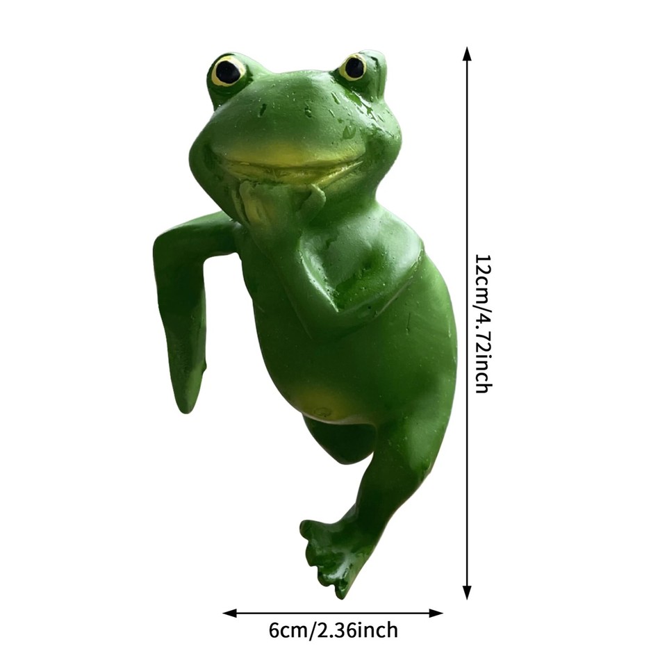Cute Smiling FROG Flower Pot Hugger Bright Fun In-Outdoor Kitchen Porch ...