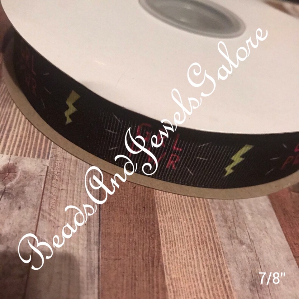 girl power foe girl power elastic girl power ribbon girl power hair tie ...