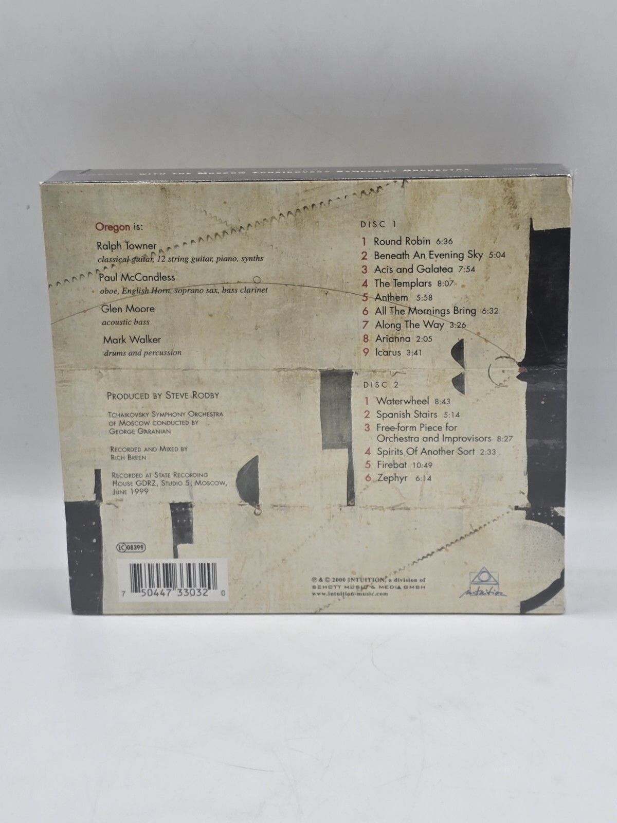 Oregon in Moscow by Oregon (CD, Aug-2000, 2 Discs, Intuition Music) for ...