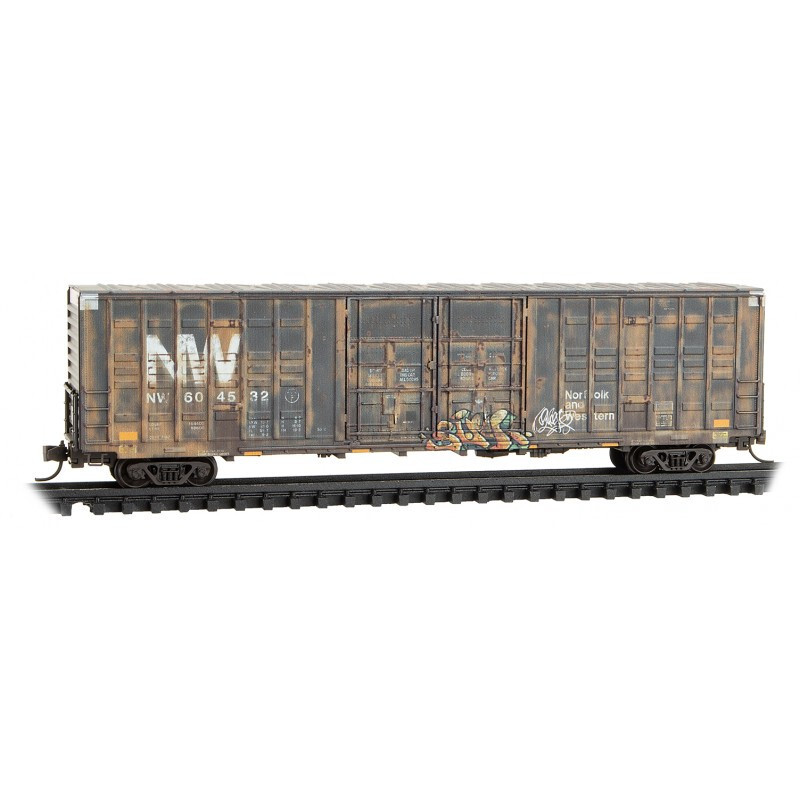 Norfolk Southern ex-N&W 60' Boxcar Weathered Graffiti MTL #10345070 N ...