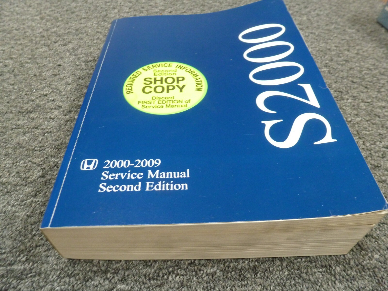 2009 Honda S2000 Convertible Shop Service Repair Manual CR 2.2L | eBay