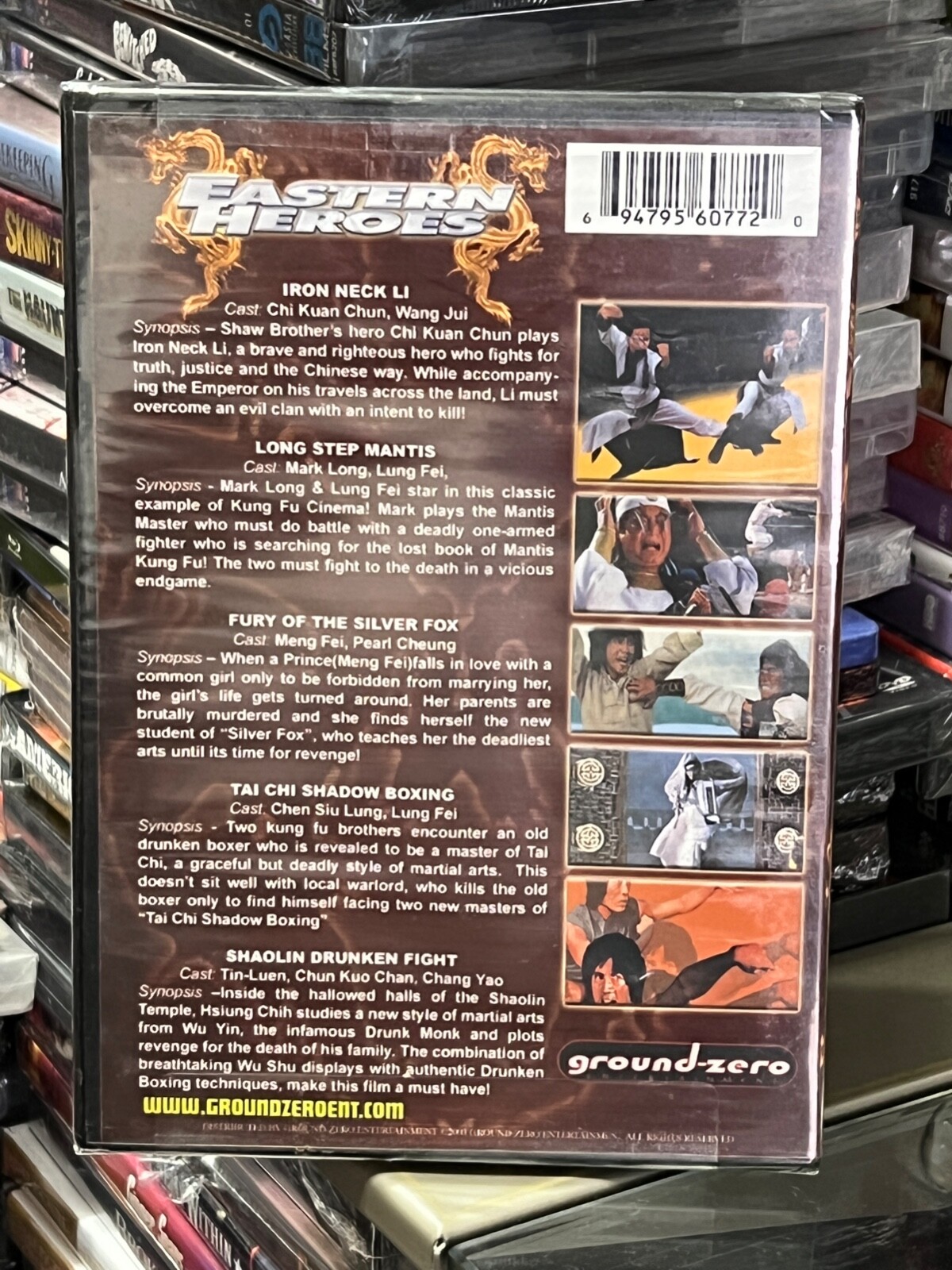 Eastern Heroes (DVD) Iron Neck Li, Long Step Mantis, Shaolin Drunken ...
