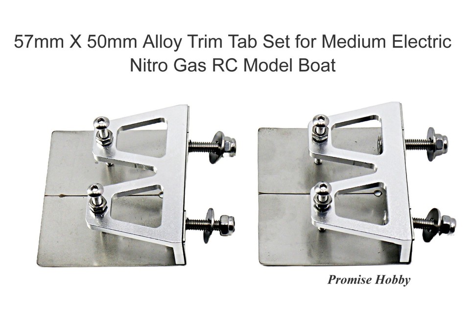 Alloy Large / Medium / Small Trim tab Set for RC Model boat | eBay