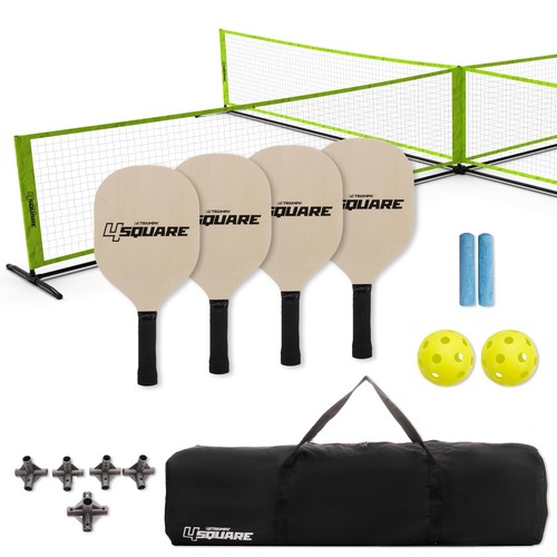 4 Square Pickleball Game Set Transforms to Regulation Pickleball Net ...