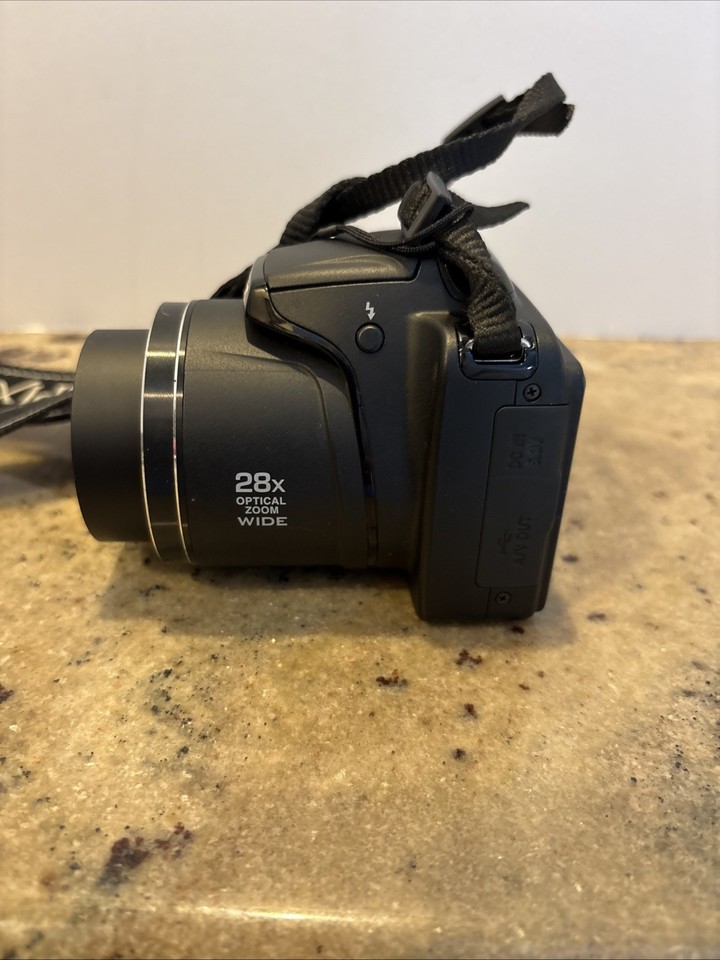 Nikon Coolpix L340 Camera 28x Optical Zoom Black Read Below | eBay