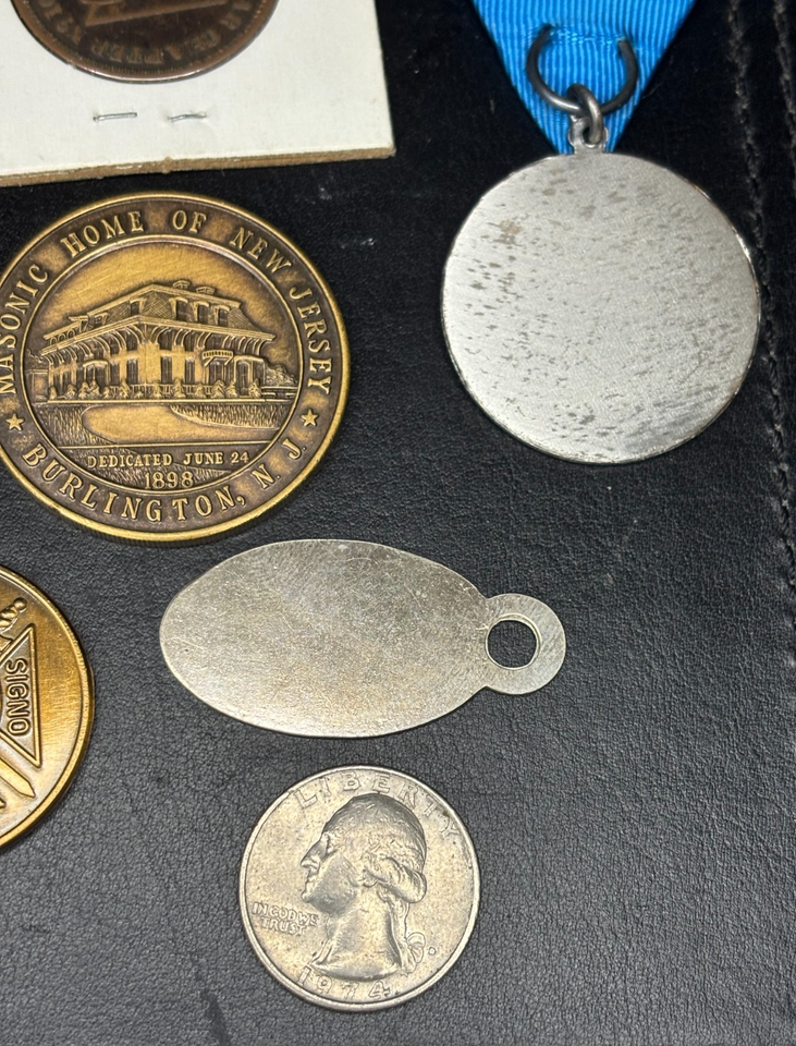 Masonic Token Medal lot of 12 Freemason Vintage Mason Collection | eBay
