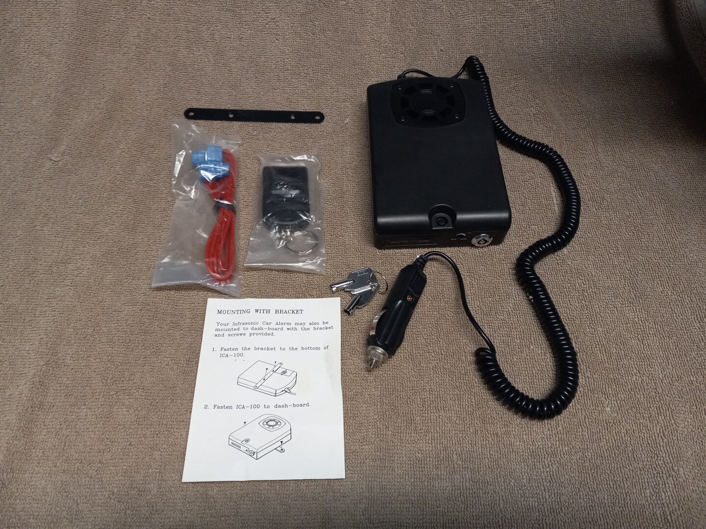 ICA-100 Infrasonic Car alarm system - New Never Used | eBay