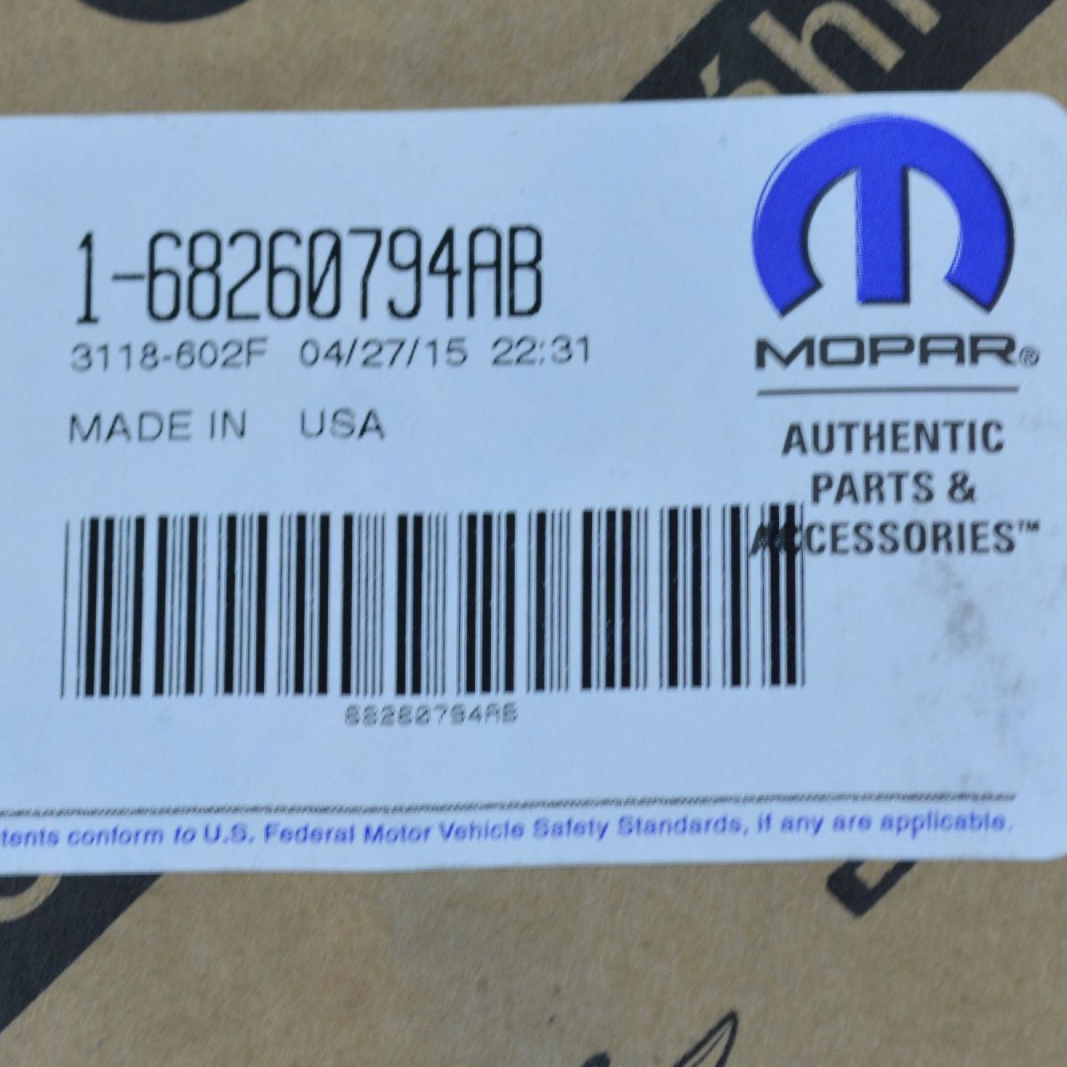 OEM 68260794AB 392 Hemi Shaker Hood Scoop Nameplate Emblem for Dodge ...