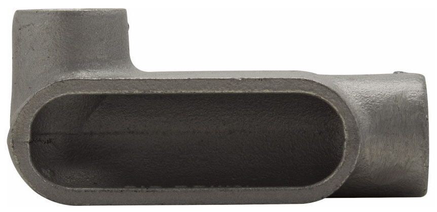 Crouse-Hinds LL57, Conduit Outlet Body, 1 1/2 Npt Iron Ll Form 7 Cond ...