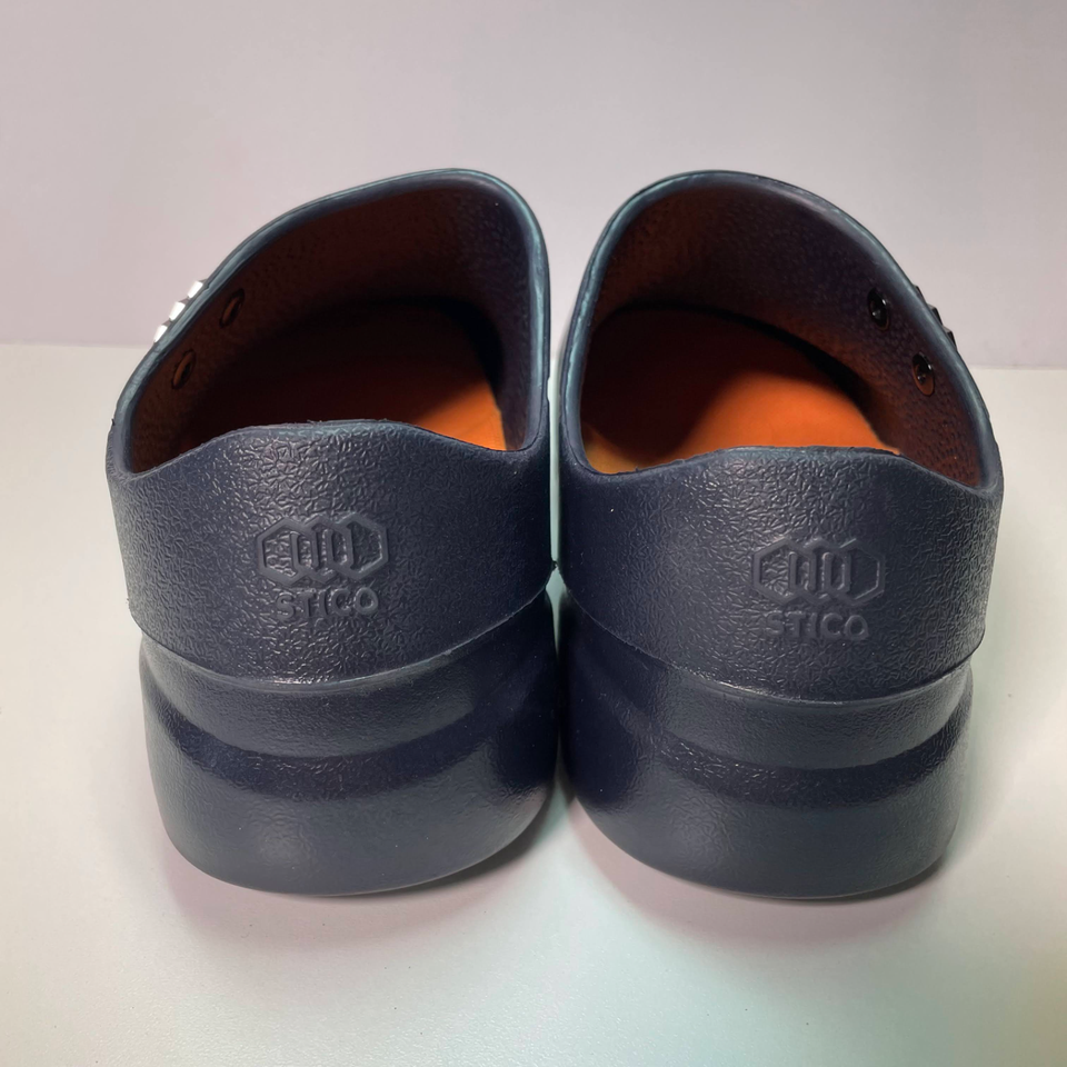 Womens 8 STICO Navy Chef Kitchen Slip Resistant Rubber Occupational ...
