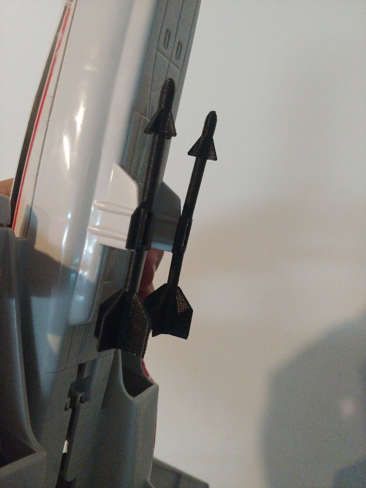 Gi Joe Skystriker 1983 Front missile set of 2 ARAH Custom Part 3d ...
