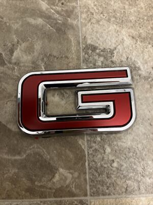 19-24 GMC Sierra 1500 2500 3500 Rear Tailgate Red G Letter Emblem GM ...