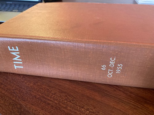 TIME magazine Vol. 66 (Oct-Dec 1955) Bound Volume, Ex-Library | eBay
