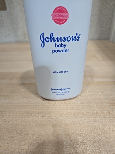 Johnsons Baby Powder TALC ORIGINAL WHITE LABEL 15oz Bottle (Weighs 14 ...