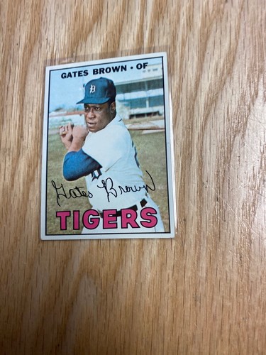 1967 Topps Baseball Gates Brown Detroit Tigers Card #134 | eBay