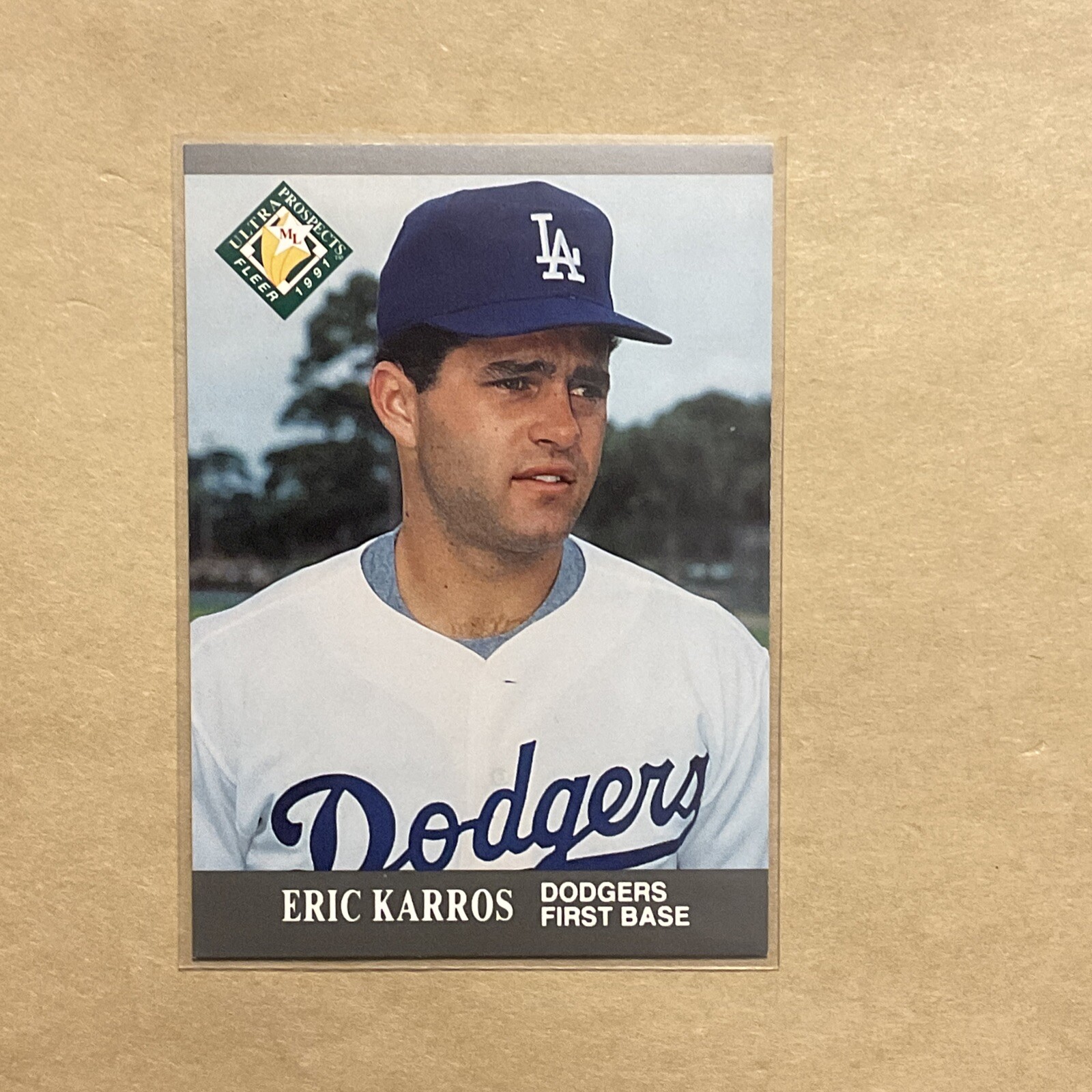 1991 Fleer Ultra Prospects Eric Karros Rookie RC #380~Los Angeles ...