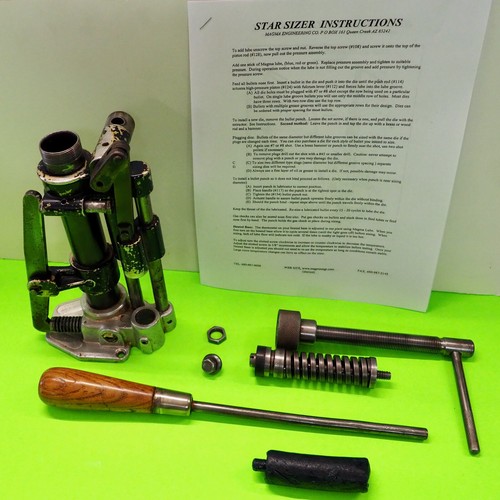 Star Machine Works Lubricator & Sizer-(scratches inside the Lube Die ...