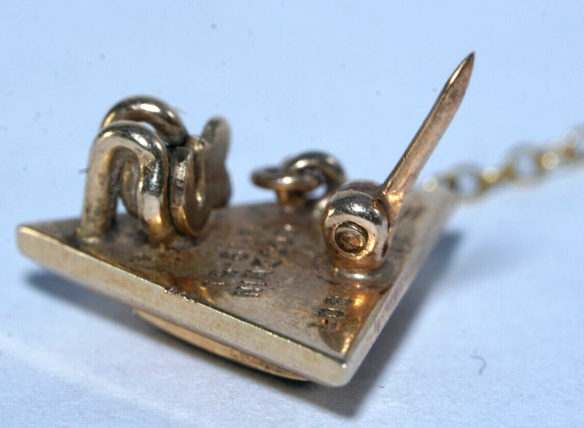 1951 Phi Delta Chi 10K Yellow Gold Fraternity Pin w/ Chapter Guard, 2.6 ...