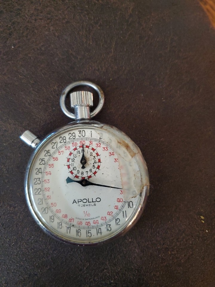Aristo Apollo 7 Jewels Mechanical Wind Up Stop Watch Made in Switzerland | eBay